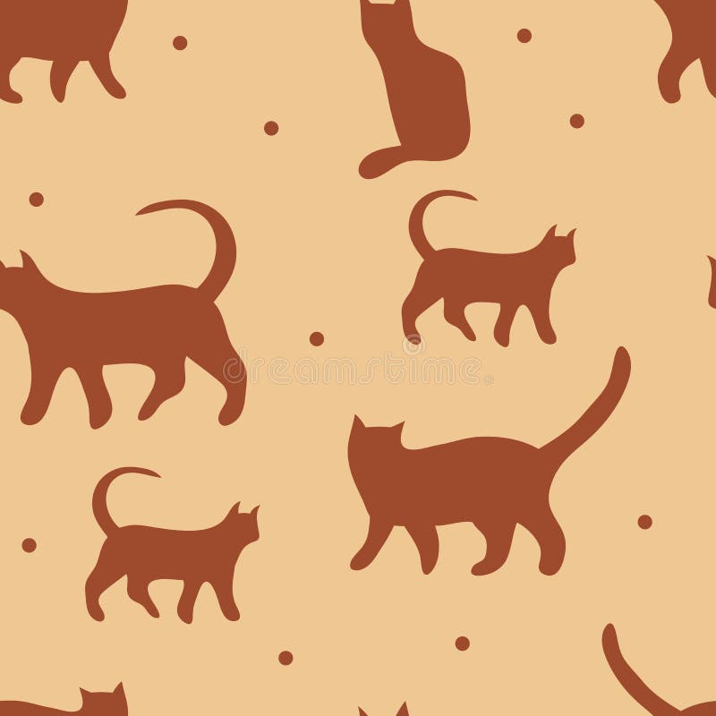 Cats shapes pattern stock vector. Illustration of design - 57222420