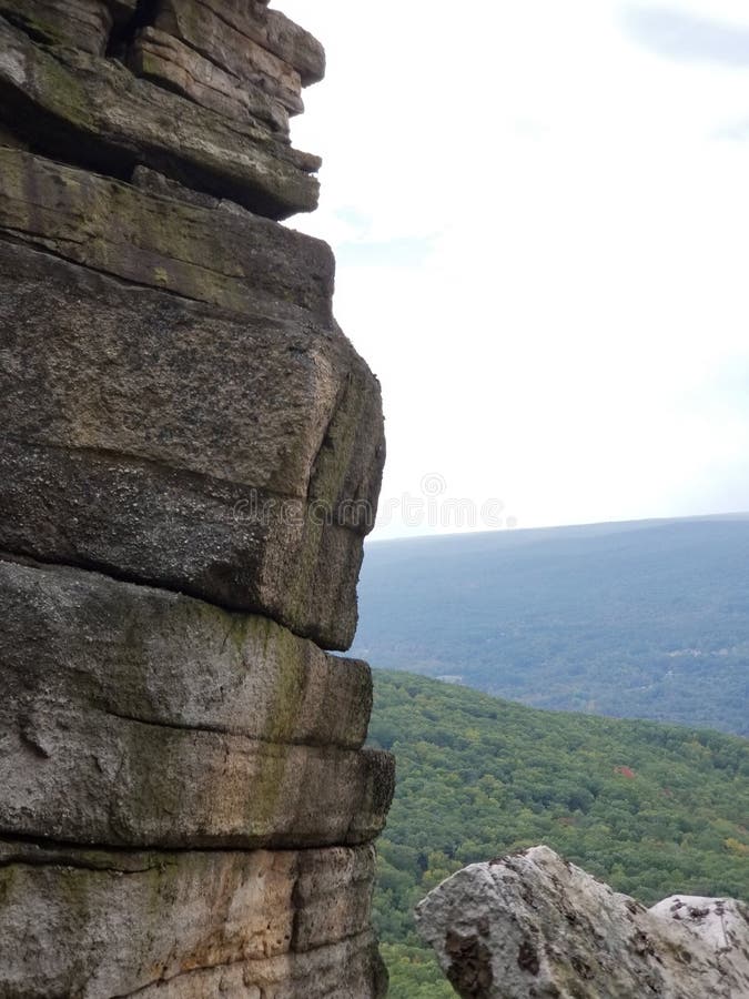 Catskill Mountains Hudson Valley Rock Climb Stock Image - Image of ...