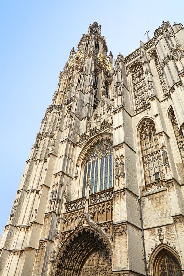 Cattedrale Della Nostra Signora a Anversa, Belgio Immagine Stock ...