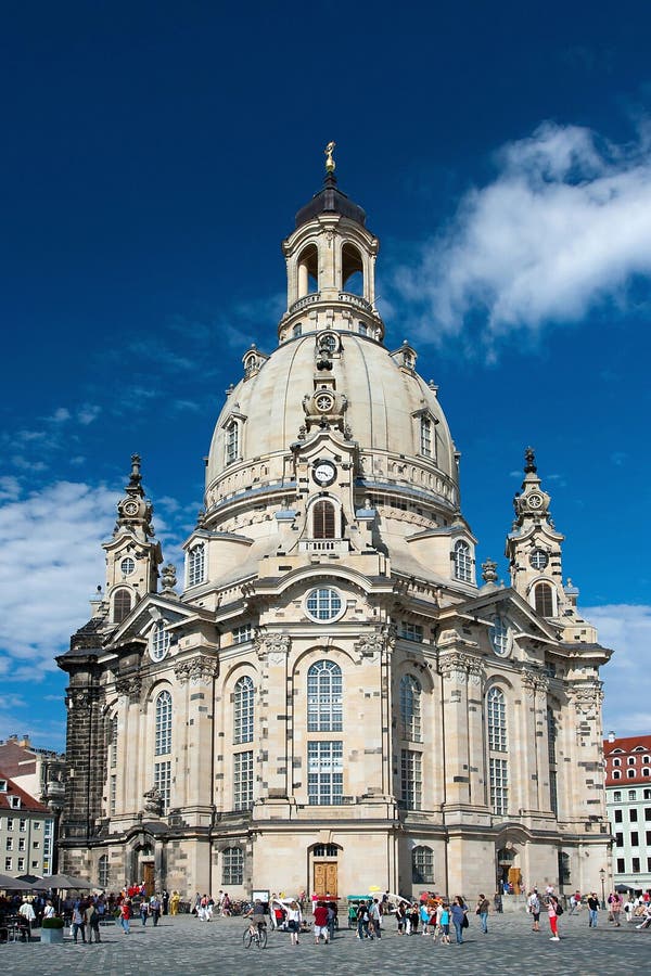 Cattedrale Di Frauenkirche a Dresda Fotografia Editoriale - Immagine di ...