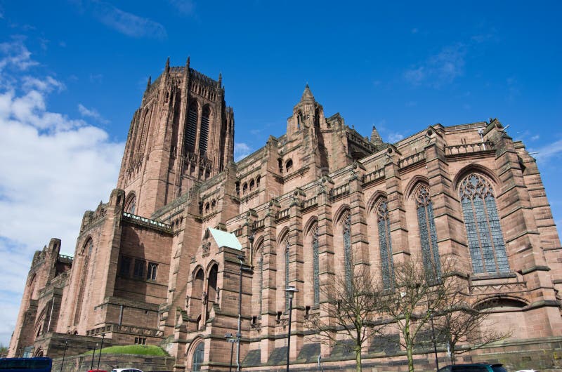 Un Giorno Dal Paesaggio Della Cattedrale Di Liverpool E Dalla Città Da ...