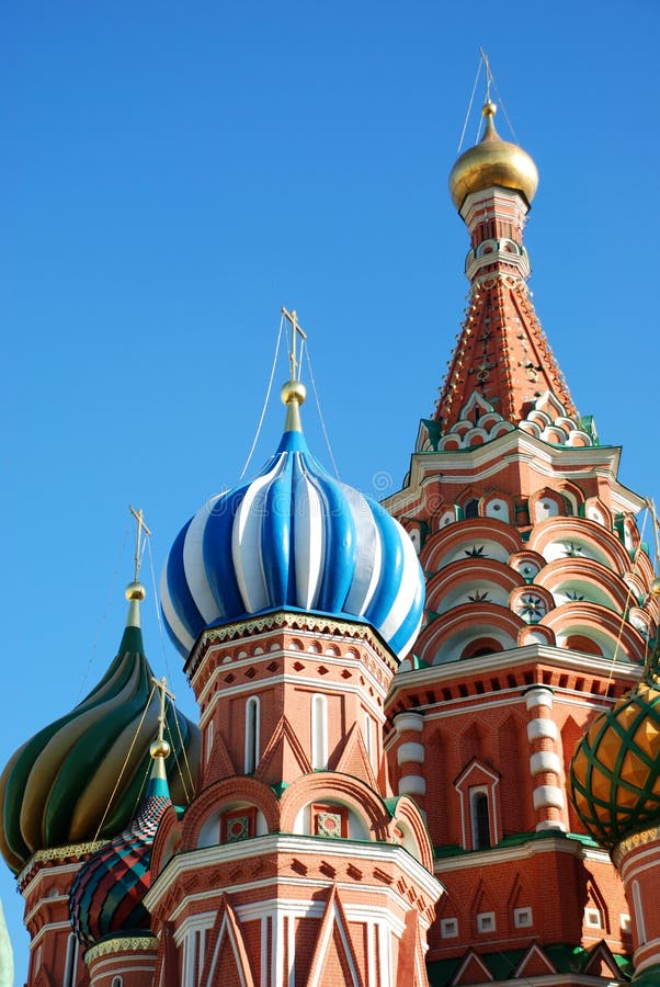 Cattedrale Di San Basilio a Mosca Fotografia Stock - Immagine di ...