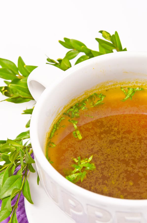 Cattle broth stock image. Image of cuisine, calorie, basil - 22303401