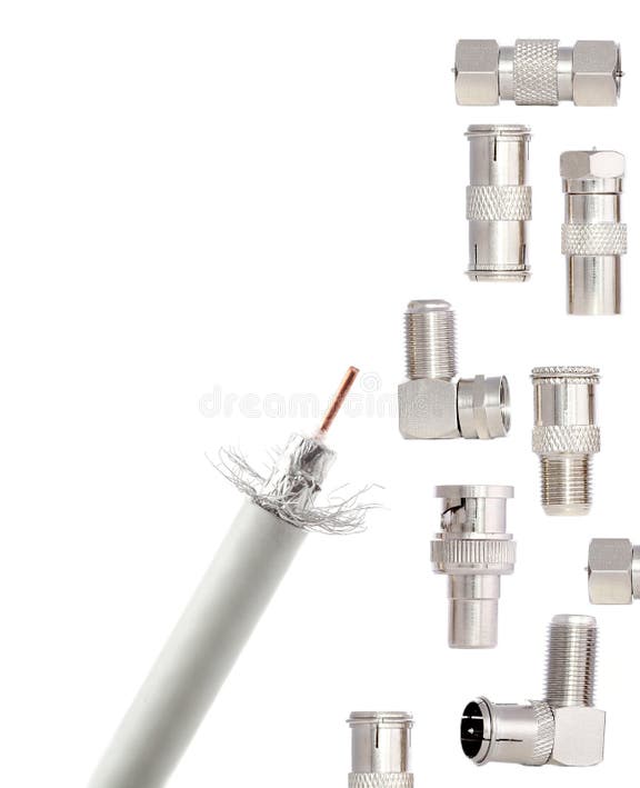CATV connectors stock image. Image of technology, television - 18257035