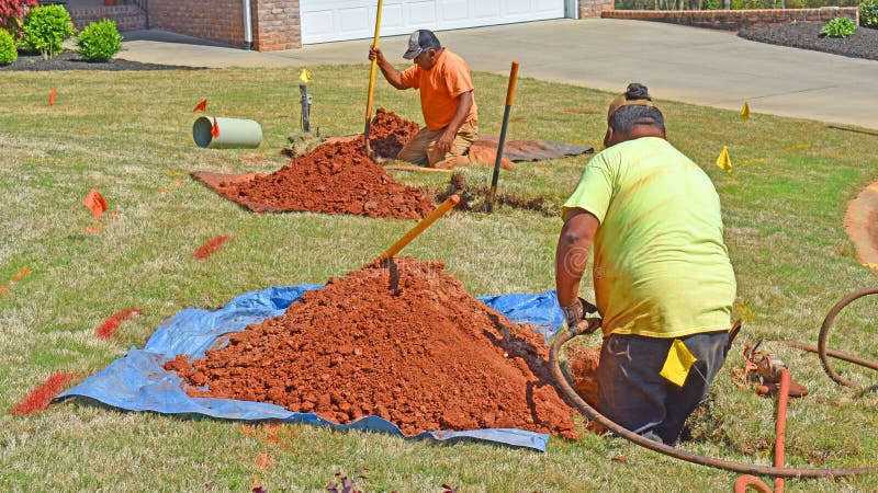 Horizontal Utility Boring for Cable Replacement Editorial Stock Image ...