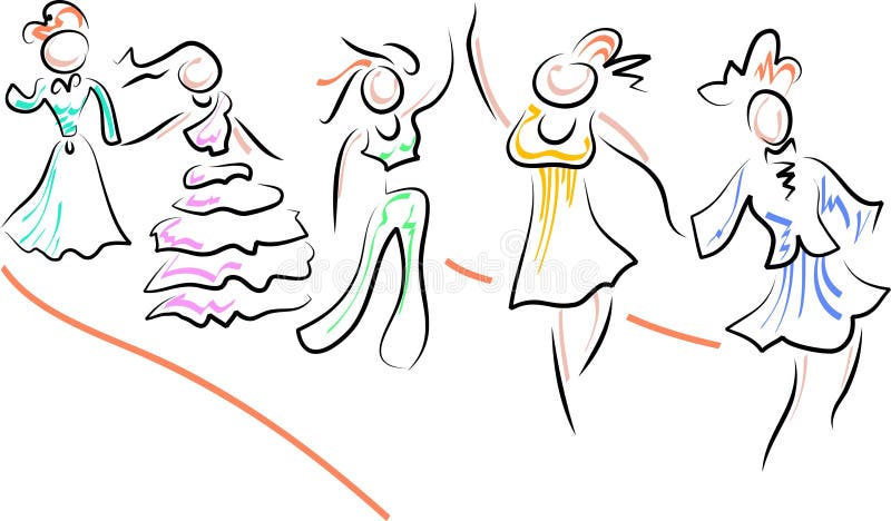 Catwalk stock vector. Illustration of clip, clothes, beauty - 13546406