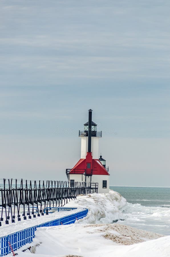 Catwalk and Lighthouses 108213.psd Stock Image - Image of white, black ...