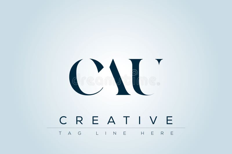 CAU abstract letter logo stock vector. Illustration of alphabet - 363287514