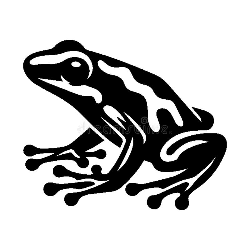 Cauca Poison Frog Logo with Simple Vector Icon Illustration. Stock Vector - Illustration of ...