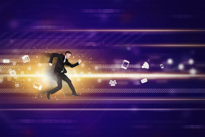 Fast communication stock image. Image of sunset, flatland - 26054273