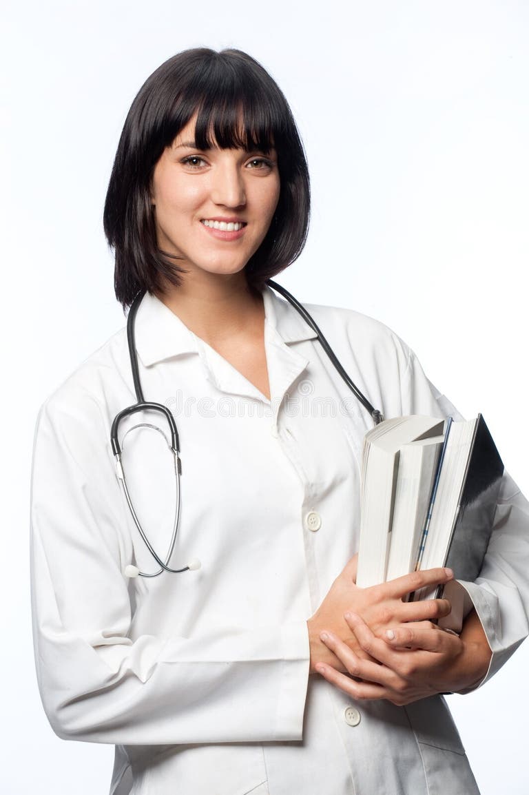 291 Female Doctor Holding Books Stock Photos - Free & Royalty-Free ...