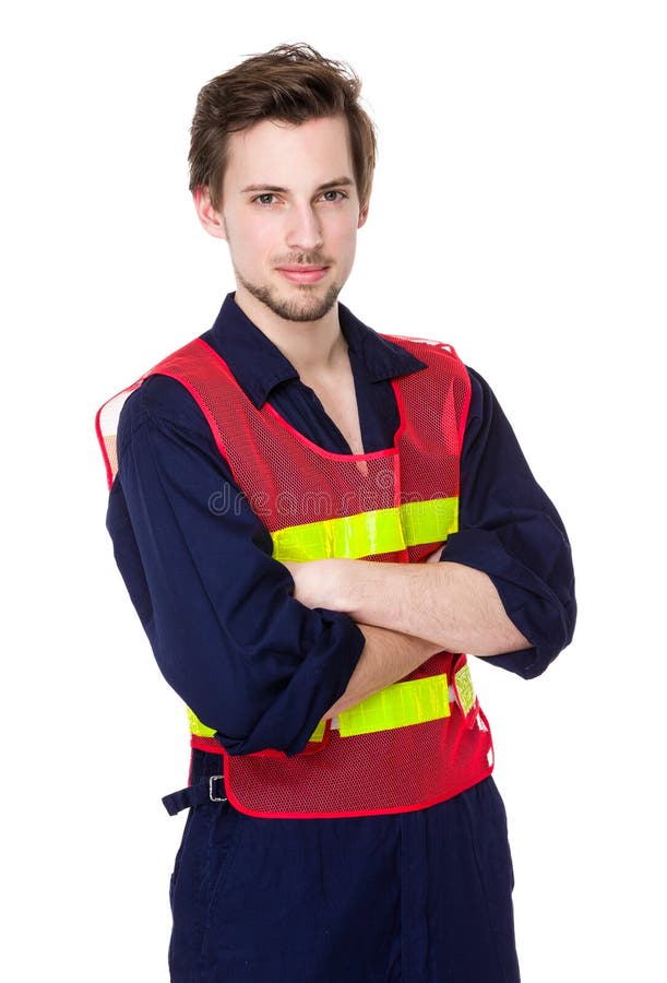 Old Engineer Portrait with Hands in Pockets Stock Image - Image of ...