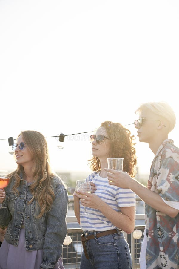 Group of Friends Spending Time Together at the Party Stock Photo ...