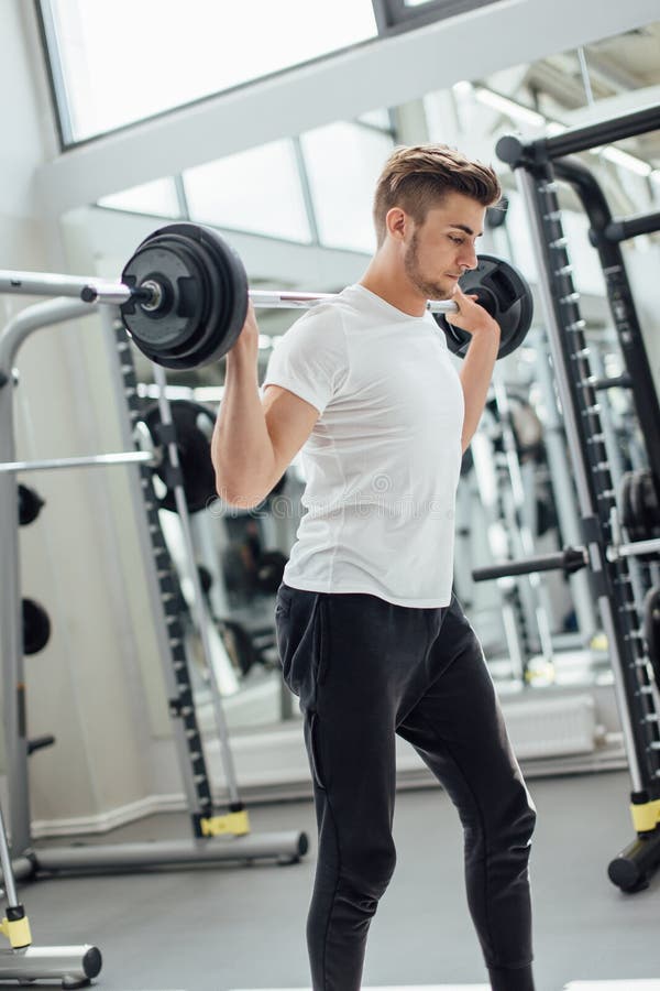 Bodybuilder Practicing Yoga Stock Image - Image of lotus, leisure: 34976715