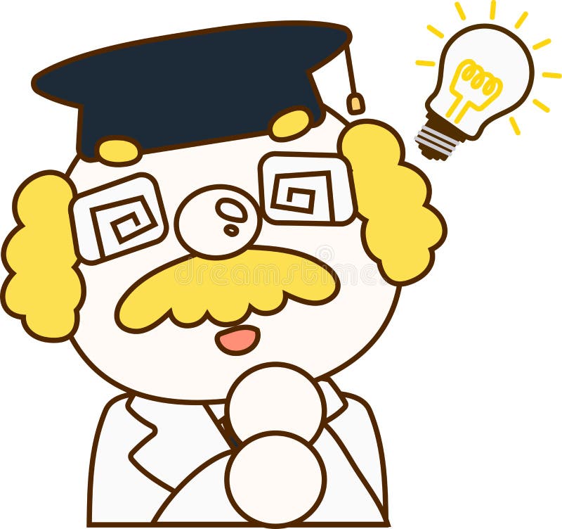 Caucasian Knowledgeable Doctor`s Illustration Stock Illustration ...