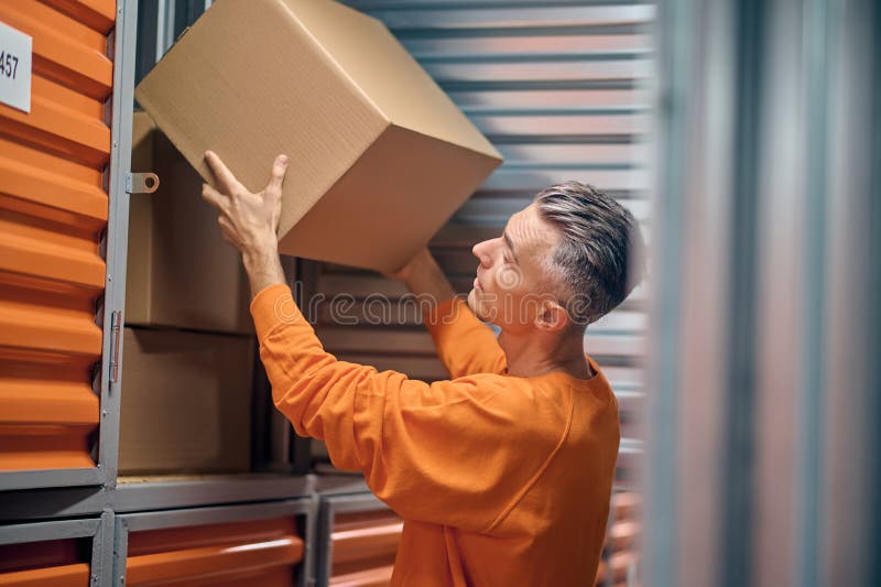 Order Picker Choosing Ordered Items for Delivery Stock Photo - Image of ...