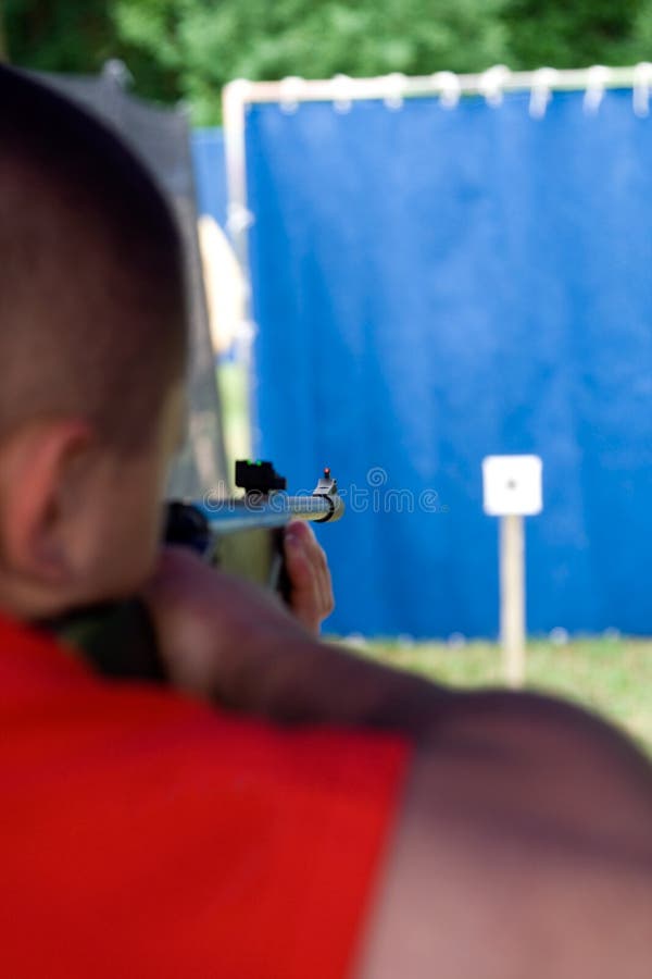 Hunter Aiming stock photo. Image of marksman, rest, telescope - 2998854