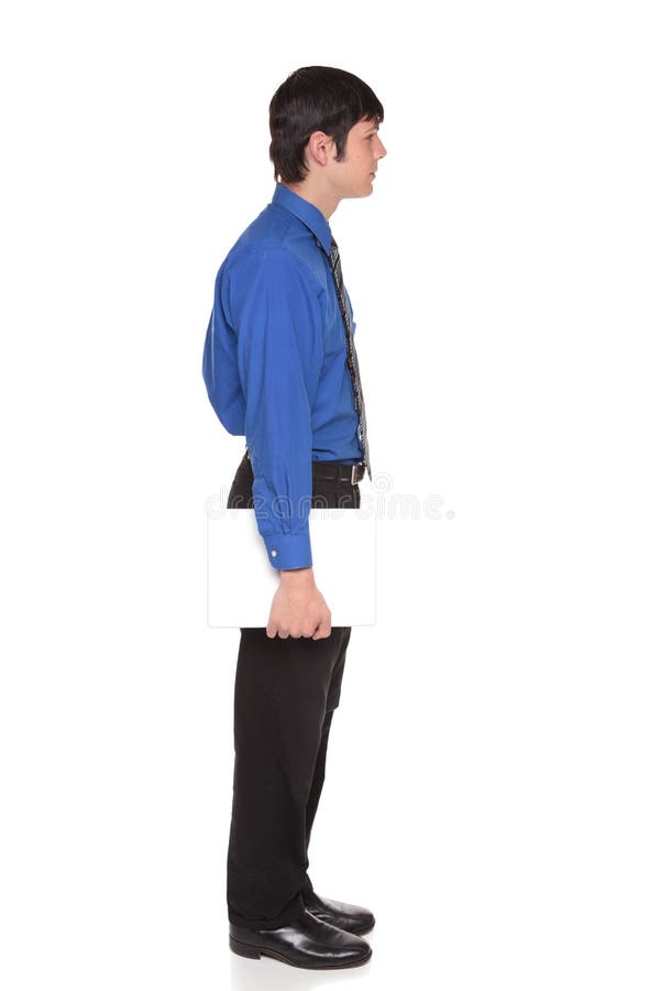 Caucasian Man Carrying Laptop Stock Image - Image of isolated ...