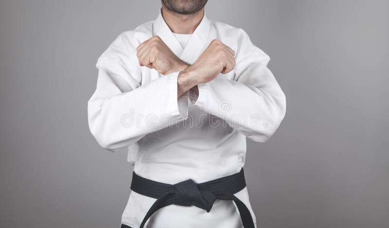 Boy doing karate kick stock image. Image of attractive - 7555581