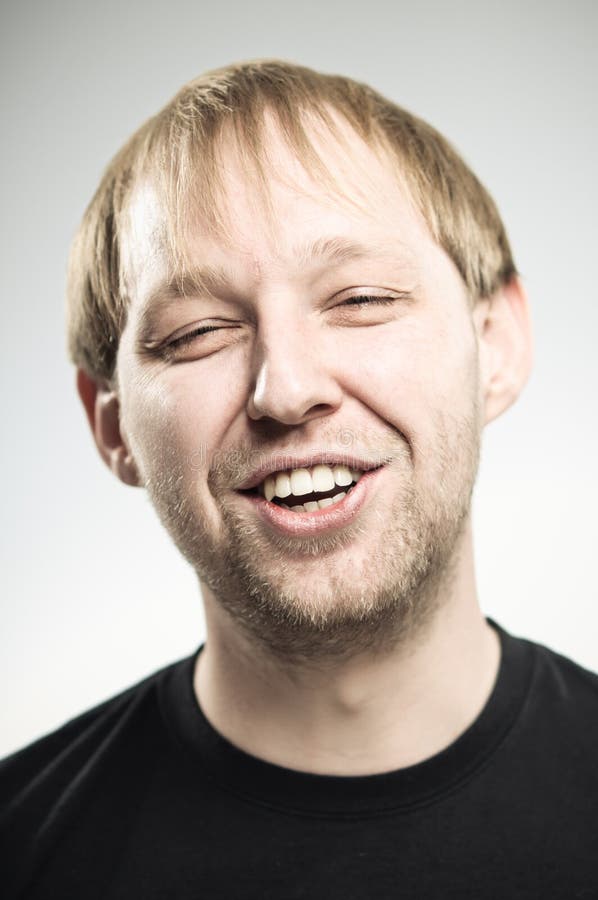 Caucasian Man Making a Face Stock Photo - Image of mouth, person: 31268948