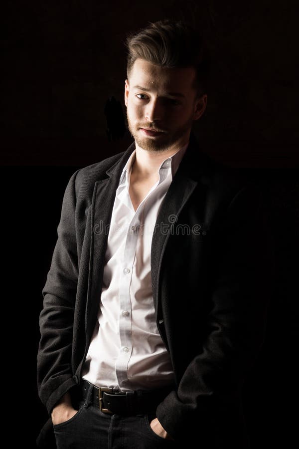 Caucasian man model. stock photo. Image of businessman - 84257924