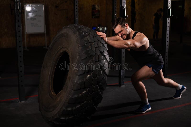 Strong Man Pushing Car Stock Photos - Free & Royalty-Free Stock Photos ...