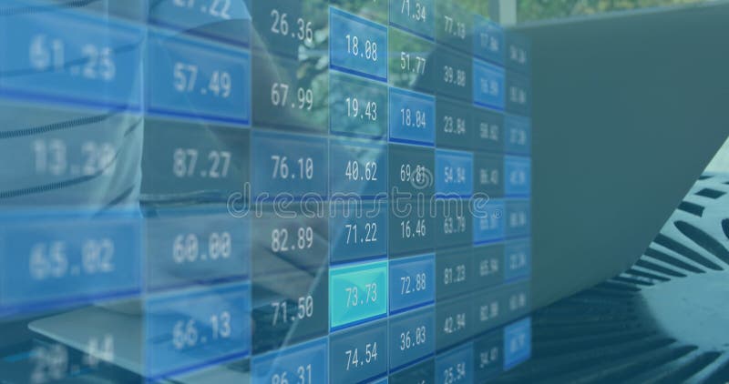 Caucasian Senior Executive Using Laptop, Analyzing Financial Data on ...