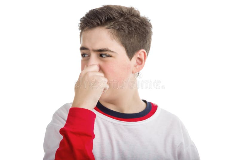 Hispanic Smooth Skinned Boy Plugging His Nose Stock Photos - Free ...