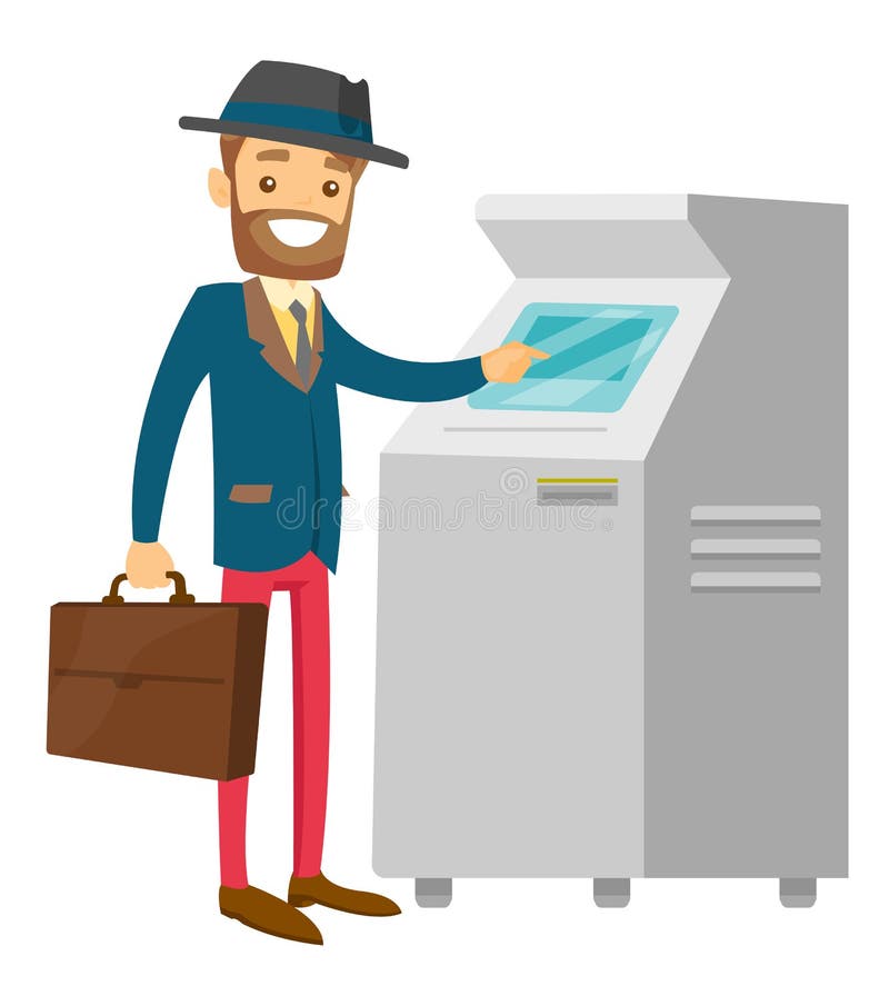 Man Using Atm Stock Illustrations – 420 Man Using Atm Stock ...