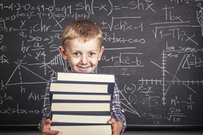 Blackboard with Math Formula Stock Photo - Image of mathematics, messy ...