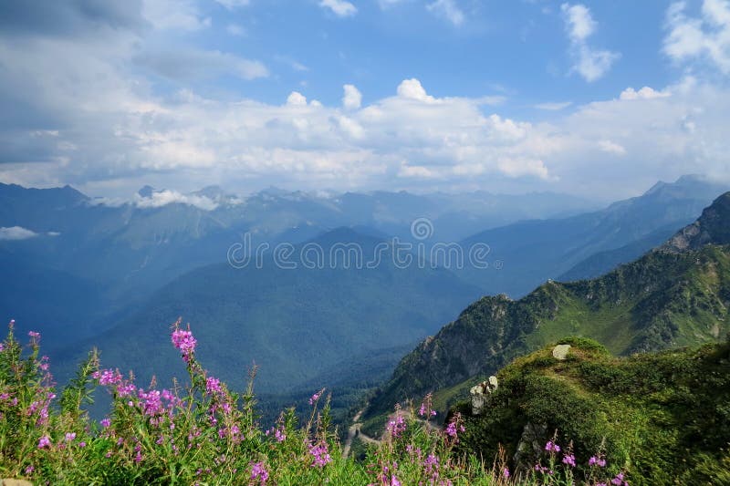Caucasus stock photo. Image of beauty, rain, caucasus - 46423480