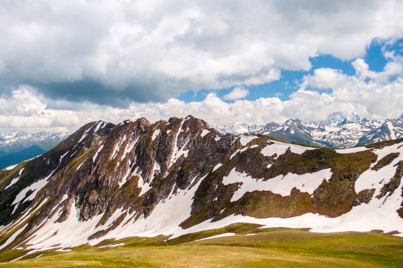 Caucasus Mountains stock photo. Image of lanshaft, walk - 56226202