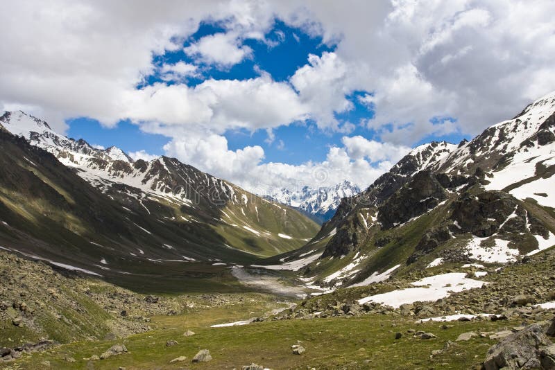 Caucasus Mountains Landscape Stock Image - Image of mountains ...