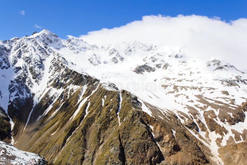 Caucasus Mountains in Russia Stock Photo - Image of russia, winter ...
