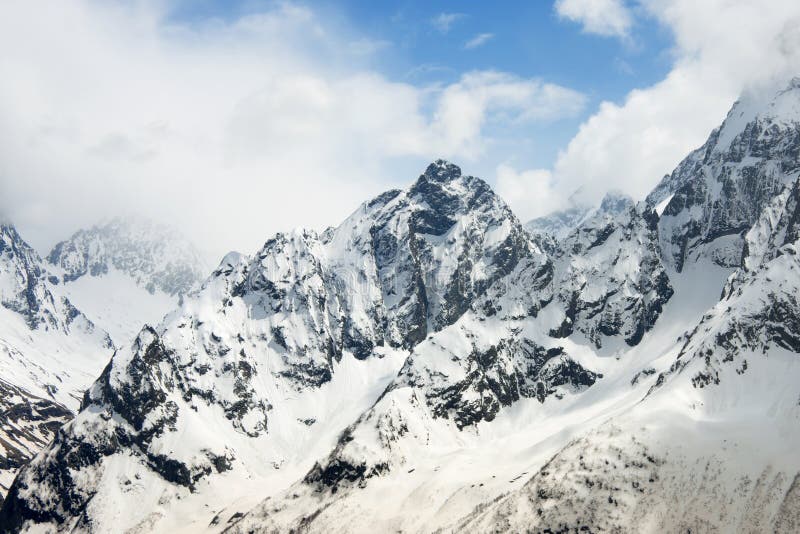 Caucasus mountains stock image. Image of greater, frost - 80017329
