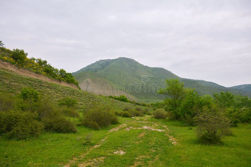 Caucasus Mountains in the Spring, Azerbaijan Stock Photo - Image of ...