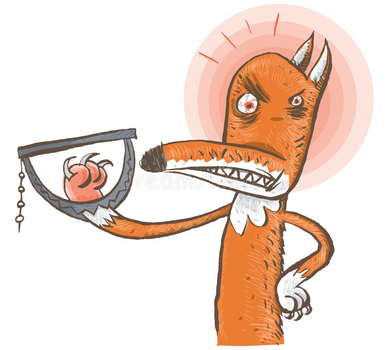 Caught Fox. Comical Character Stock Vector - Illustration of capture ...