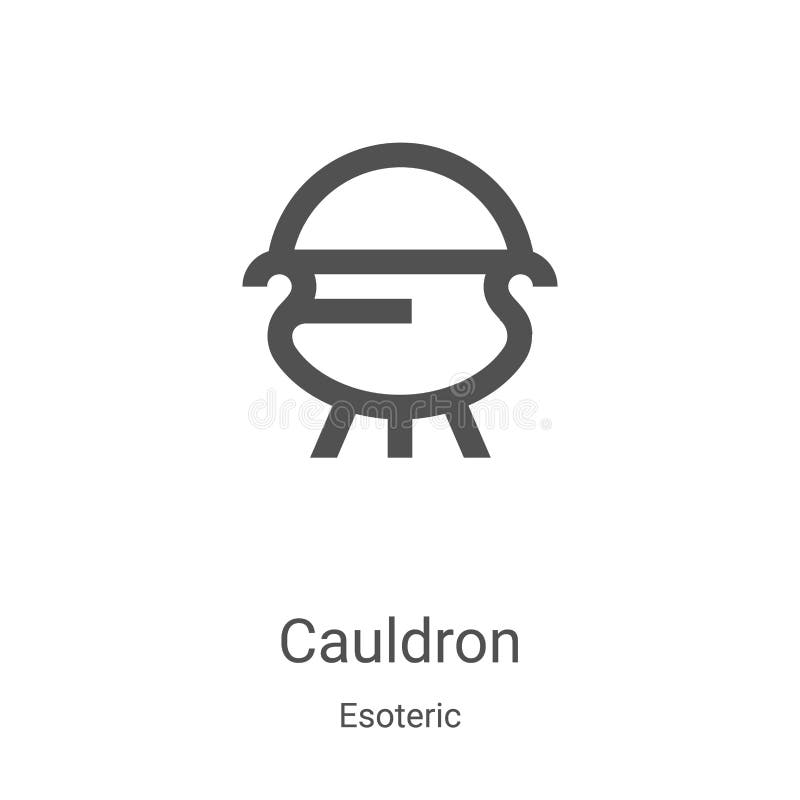 Cauldron Linear Icon. Modern Outline Cauldron Logo Concept on Wh Stock ...