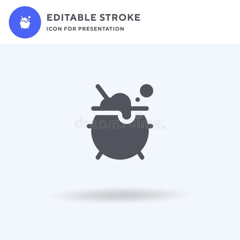Cauldron Icon Vector, Filled Flat Sign, Solid Pictogram Isolated on ...