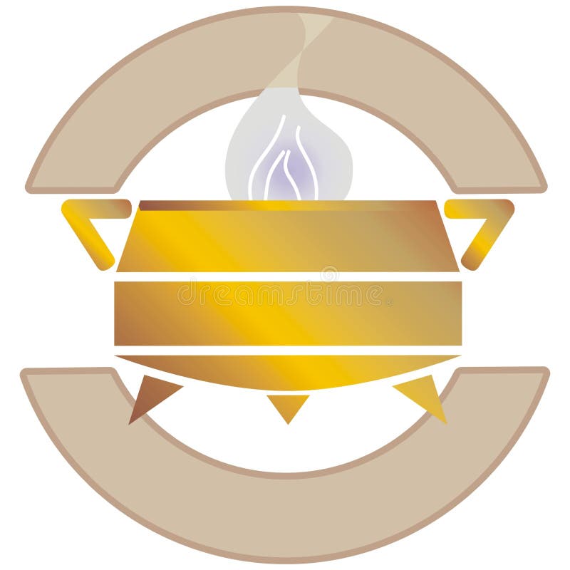 Cauldron logo stock vector. Illustration of figure, kettle - 2323239