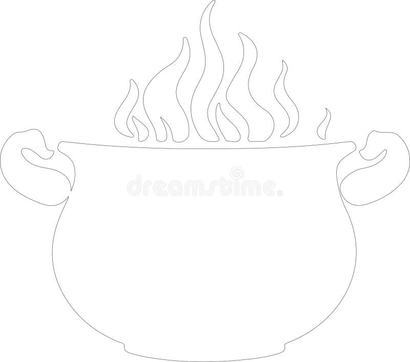 Cauldron Outline Stock Illustrations – 5,708 Cauldron Outline Stock ...