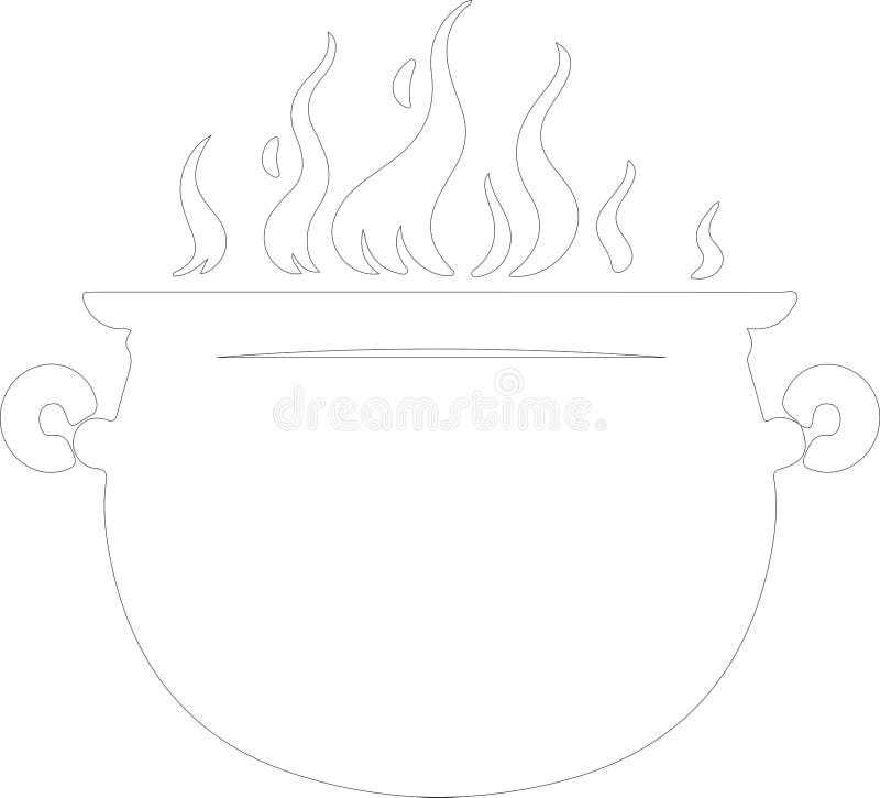 Cauldron Outline Stock Illustrations – 5,708 Cauldron Outline Stock ...