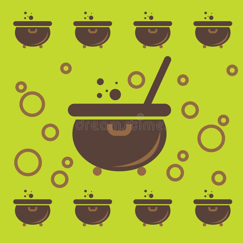 Cauldron Pattern Background. Vector Illustration Decorative Design ...