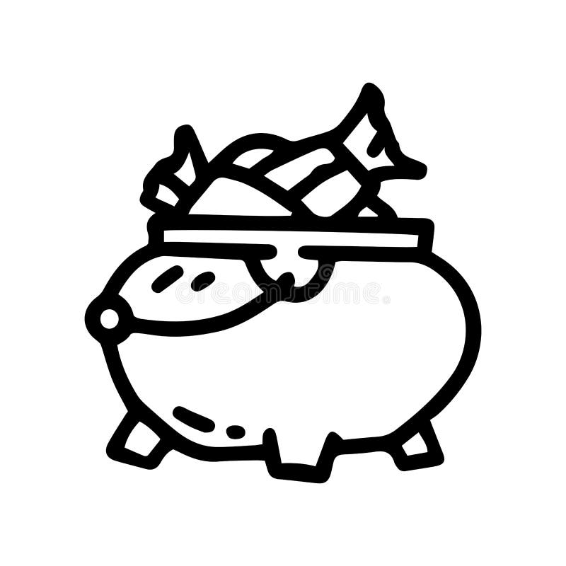 Cauldron Drawing Line Stock Illustrations – 599 Cauldron Drawing Line ...