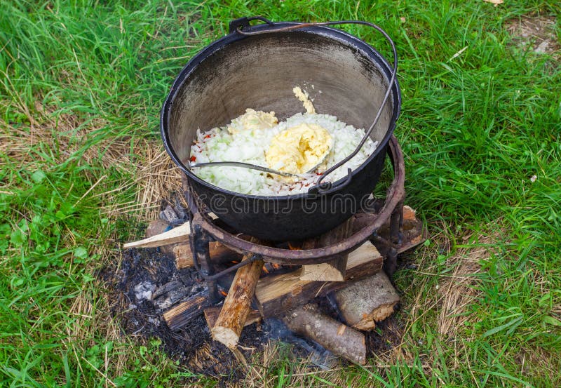 Cauldron with Traditional Romanian Food Stock Photo - Image of tourism ...