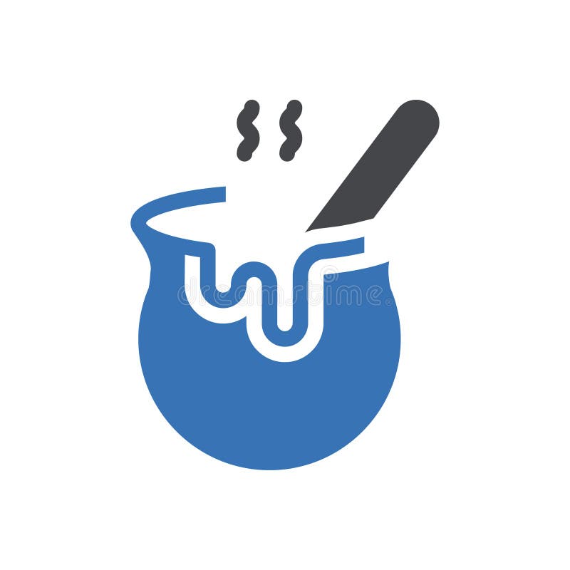 Cauldron Vector Glyph Colour Icon Stock Vector - Illustration of boiler ...