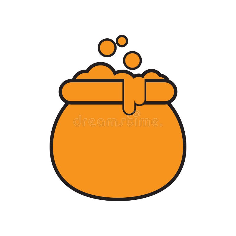 Cauldron. Vector Illustration Decorative Background Design Stock ...