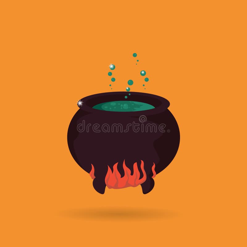 Cauldron. Vector Illustration Decorative Design Stock Vector ...