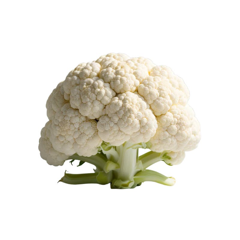 Cauliflower Isolated on Transparent Background Stock Illustration ...