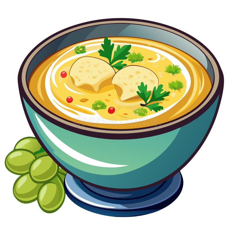 Cauliflower Soup on Transparent Background Stock Vector - Illustration ...